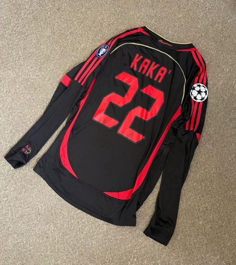 AC Milan 2006/2007 Kaka #22 Jersey - Etsy