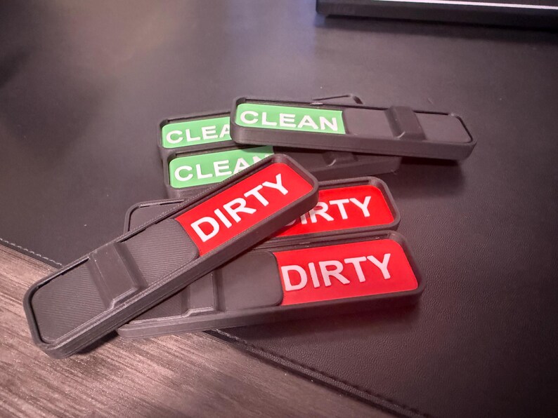 Magnetic CLEAN / DIRTY Identification Tag for Dishwasher, Laundry ...