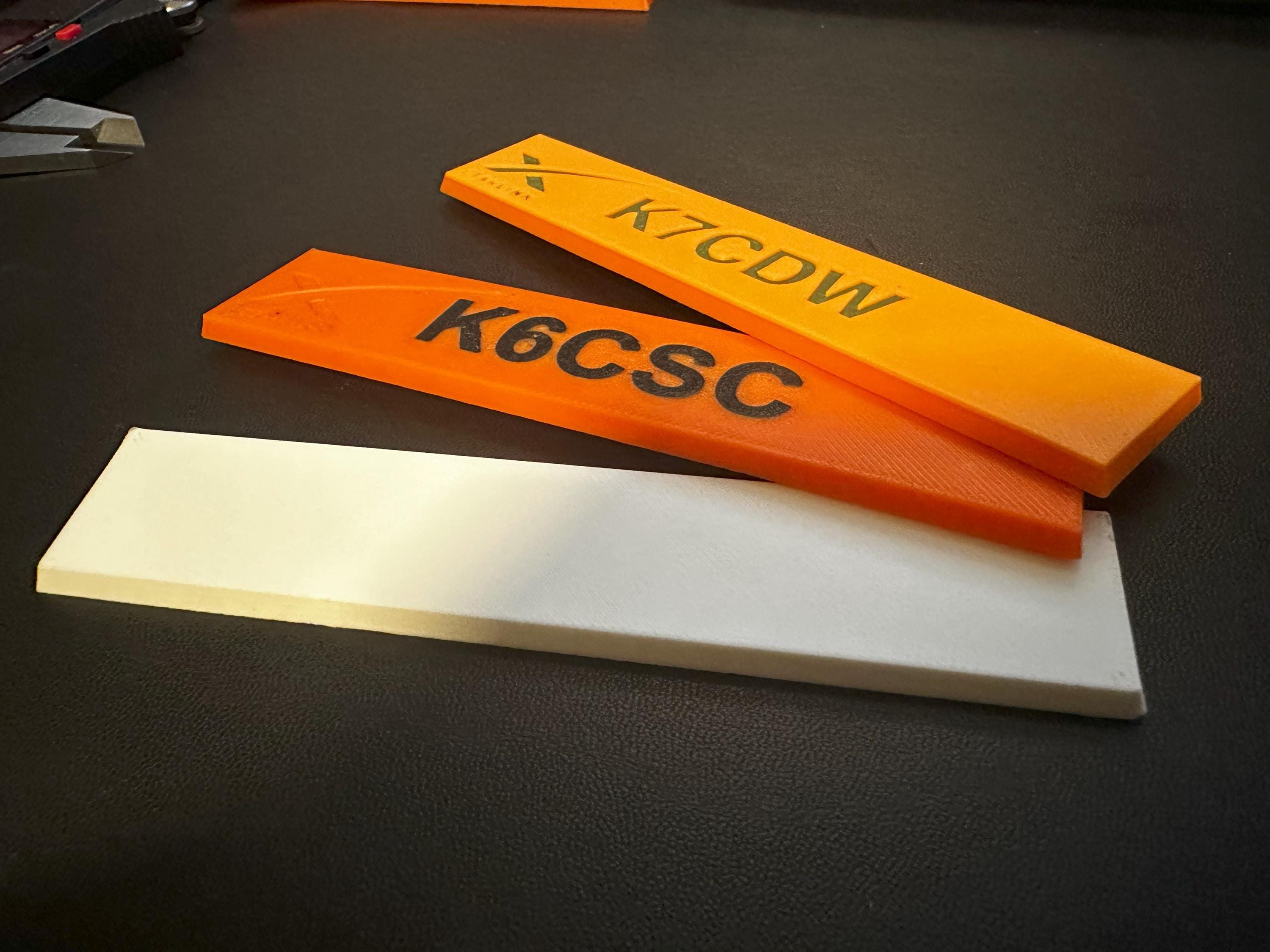 Nametag, Nameplate, Callsign Tag for Apache Weatherproof Protective ...