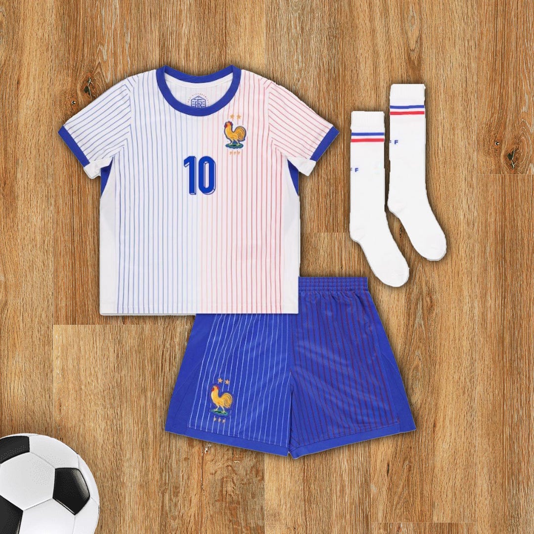 France Mbappe Away Kit 10 Mbappe Jerseys Kids Soccer Kit Kids Jersey ...