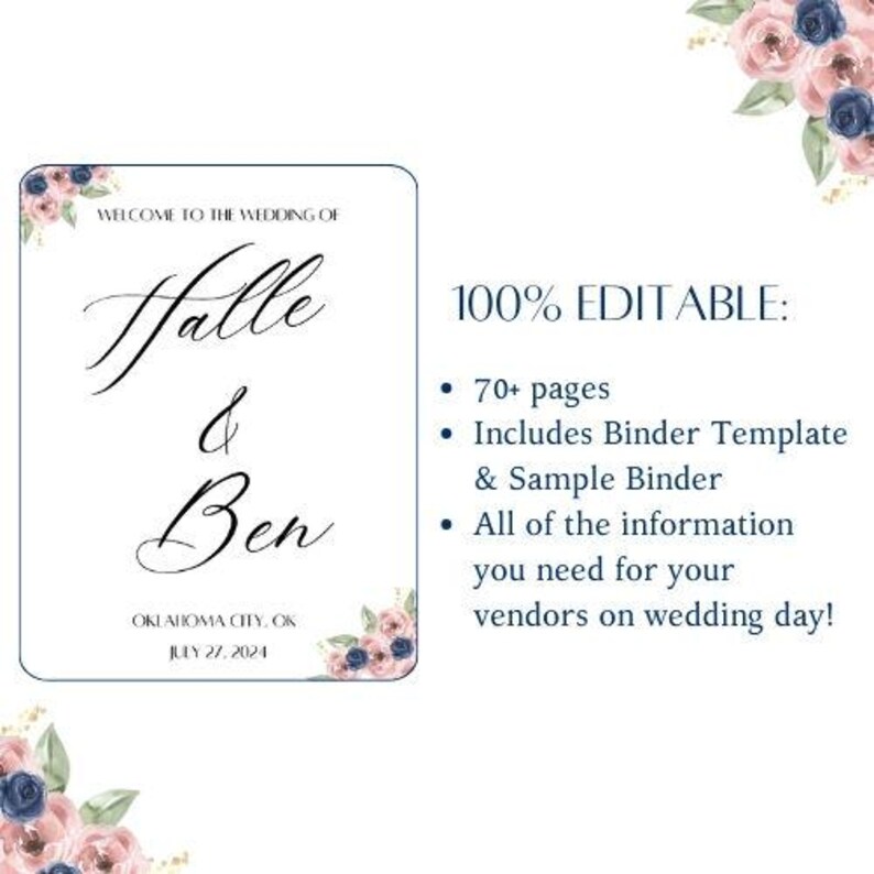 Ultimate Wedding Day Binder Template - Etsy