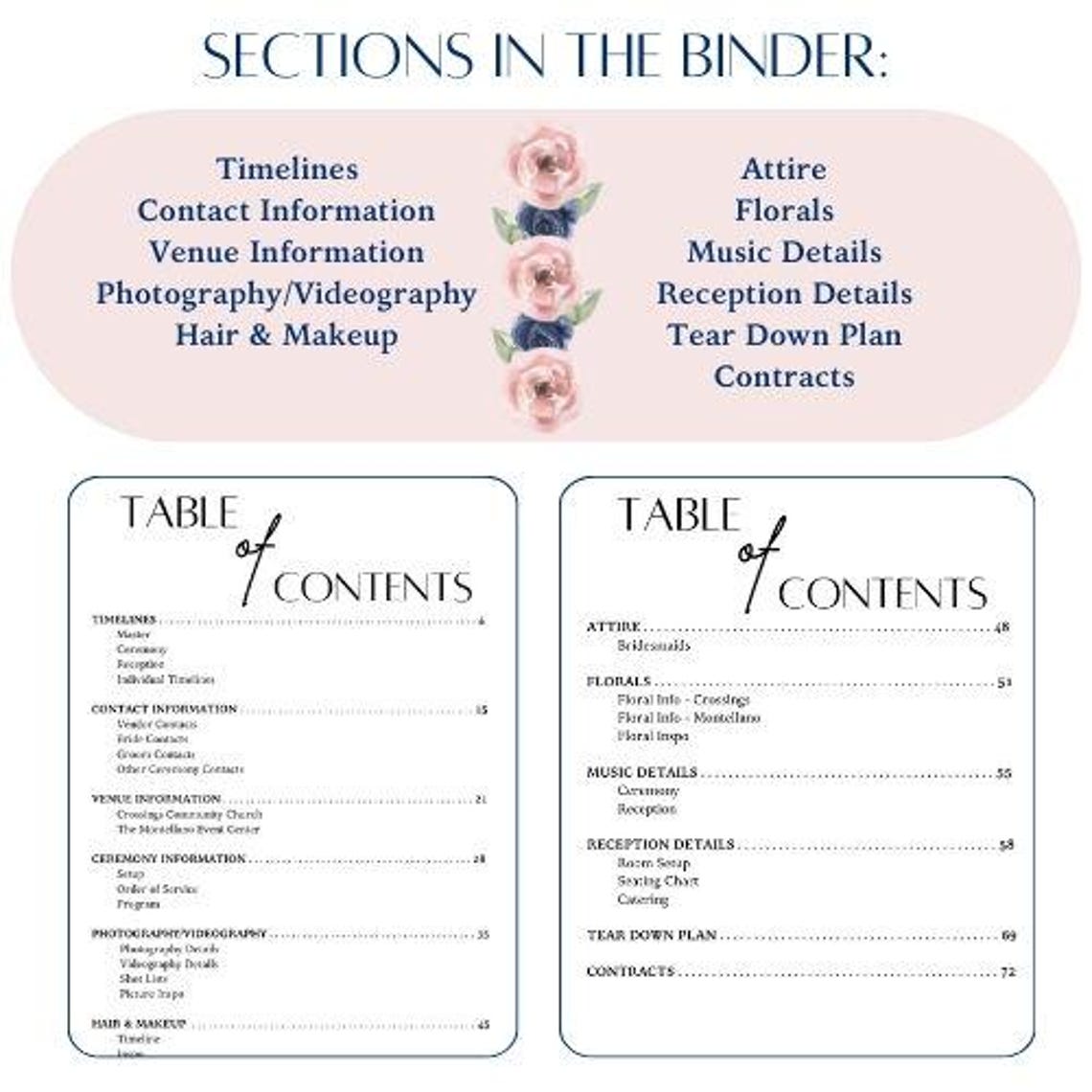Ultimate Wedding Day Binder Template - Etsy
