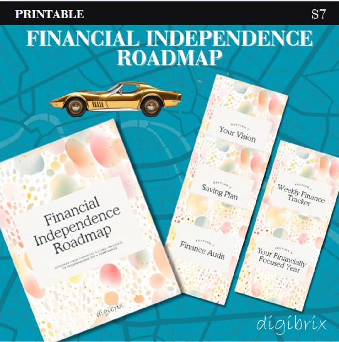 Financial Independence Roadmap Etsy