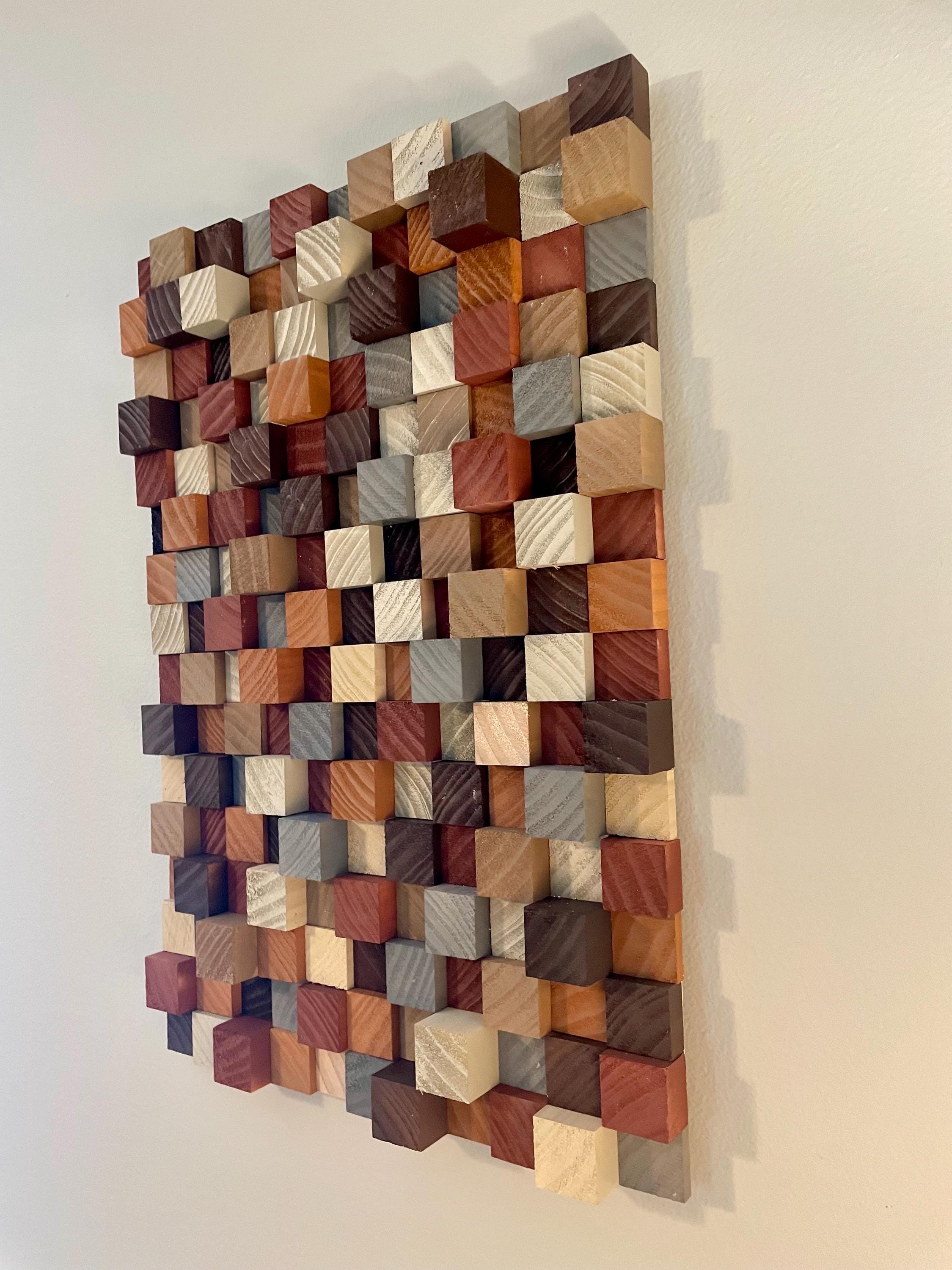 Handmade Wood Pixel Art Wall Décor | 24x18 - Etsy