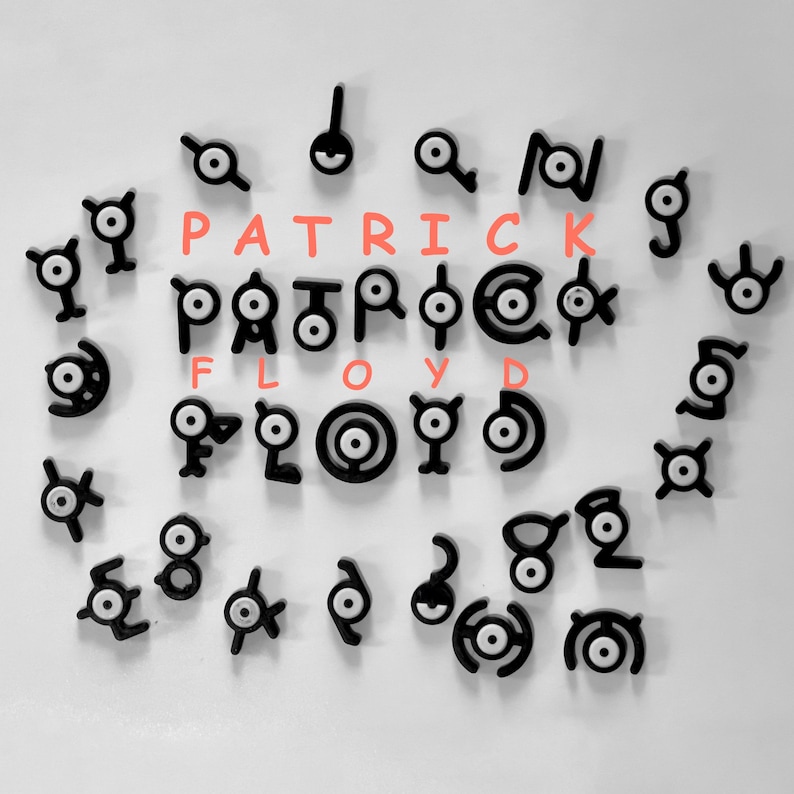 Unown Alphabet Magnet Set – Pokémon Fridge Decor - Etsy