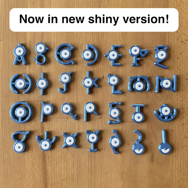 Unown Alphabet Magnet Set – Pokémon Fridge Decor - Etsy