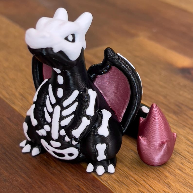 Spooky Charizard Skeleton Figurine - Halloween Edition - Etsy