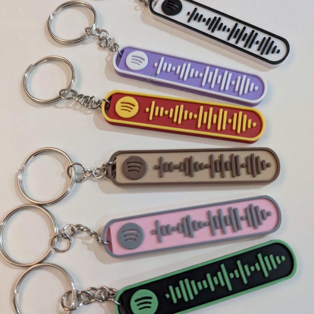 Spotify Music Code Keychain, Custom Soundwave Keyring - Etsy