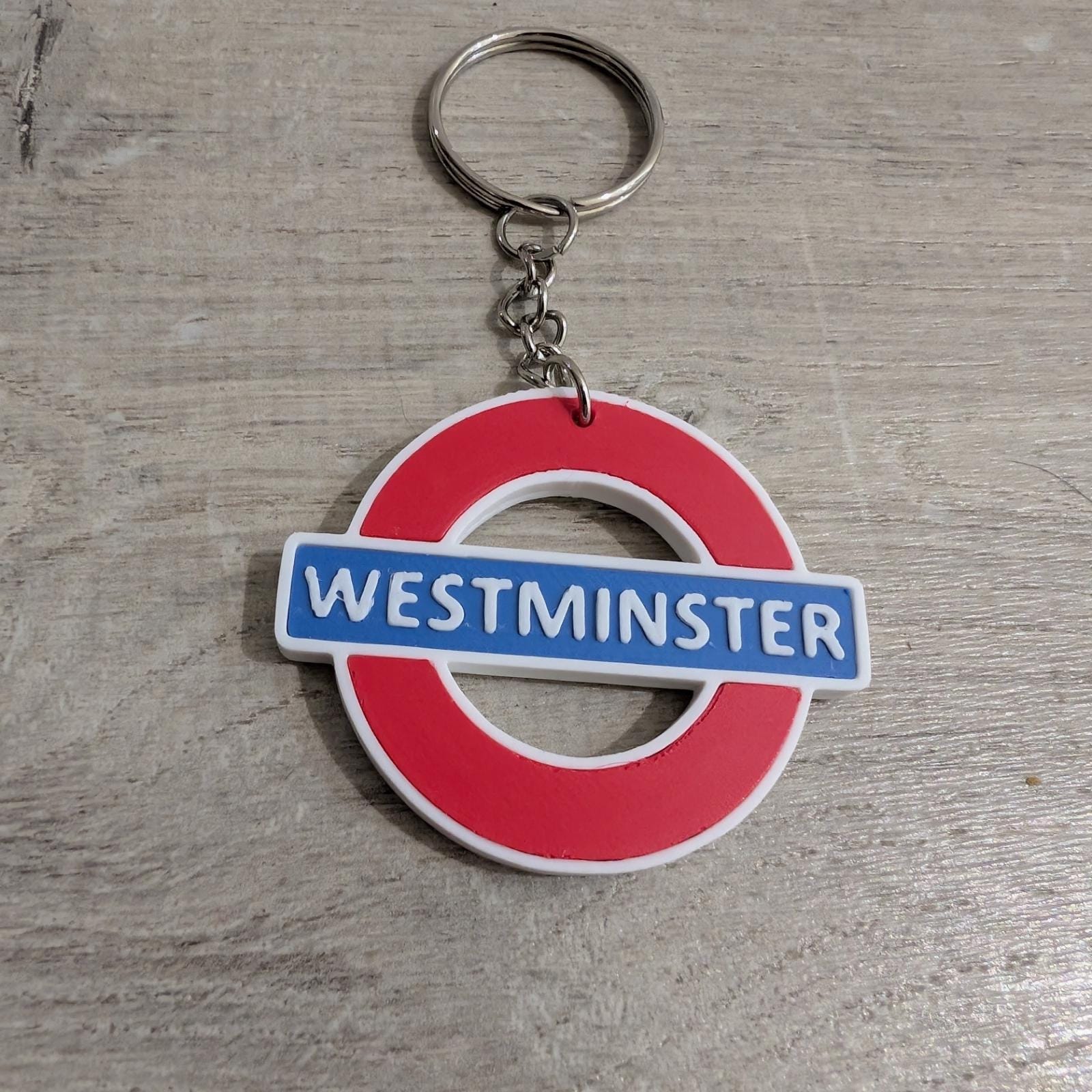 London Underground Personalised Name & Colour Keyring, Keychain Gift ...