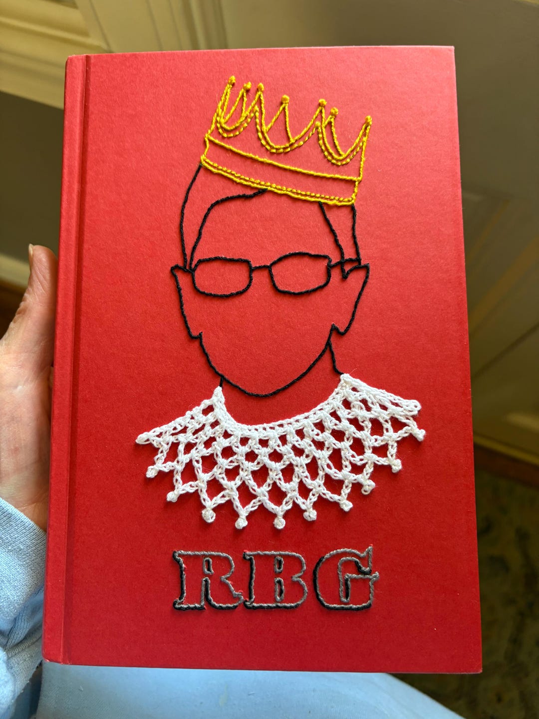 Notorious RBG, Young Readers Edition. Hand Embroidery. Ruth Bader ...