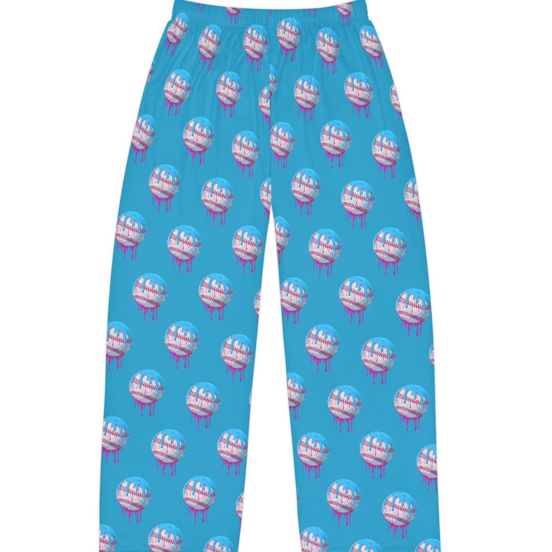 Baseball Drip Adult Pajama Pants, Baseball Pajamas, Baseball Pjs ...