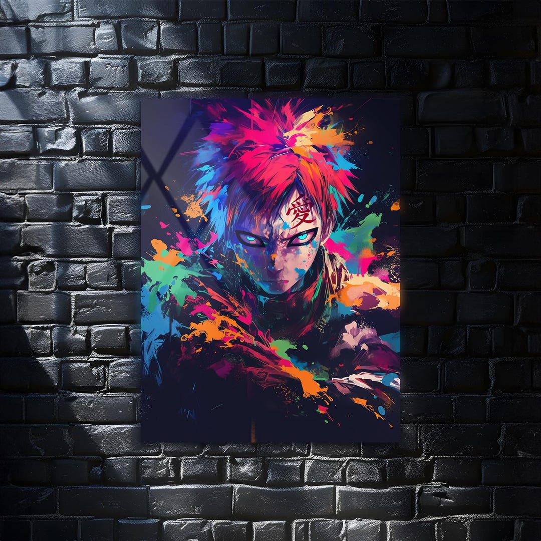 Anime Metal Wall Art – Modern Anime Poster for Otaku | UV Printed Metal ...