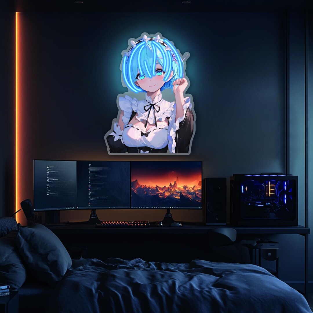 Anime Plexiglass Neon Art, Anime Neon Sign, Anime Neon Light Sign ...
