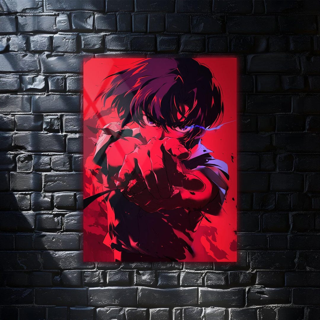 Anime Metal Wall Art – Modern Anime Poster for Otaku | UV Printed Metal ...