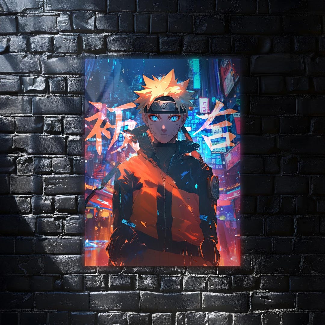 Anime Metal Wall Art – Modern Anime Poster for Otaku | UV Printed Metal ...