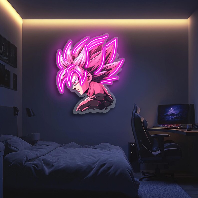 Anime Plexiglass Neon Art, Anime Neon Sign, Anime Neon Light Sign ...