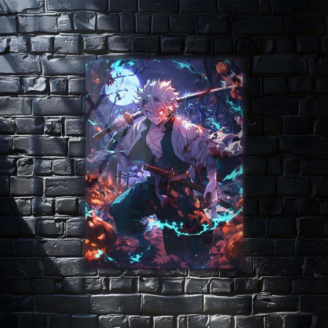 Anime Metal Wall Art – Modern Anime Poster for Otaku | UV Printed Metal ...