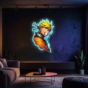 Anime Plexiglass Neon Sign – Custom Anime Neon Light | Otaku Wall Art ...