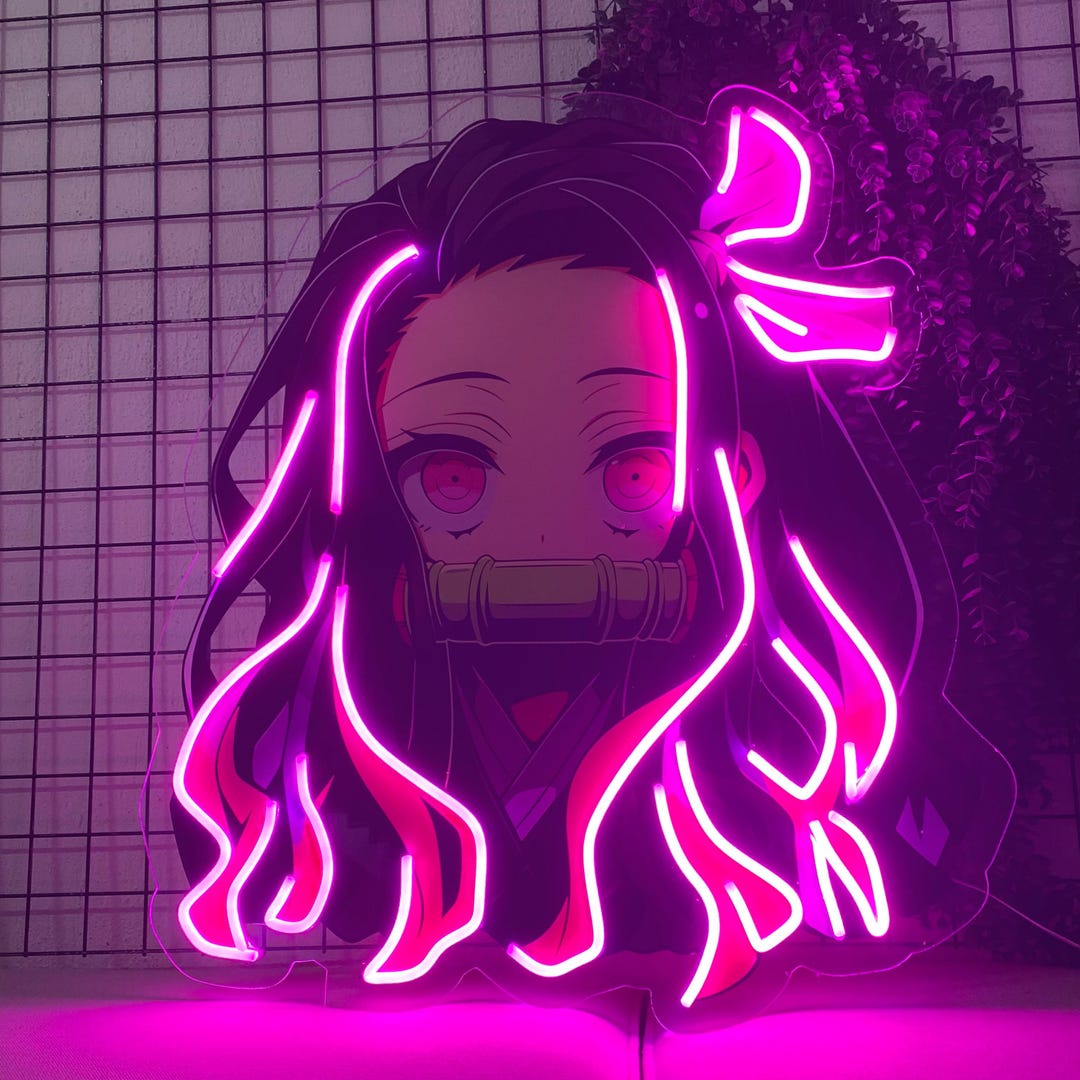 Anime Plexiglass Neon Art, Anime Neon Sign, Anime Neon Light Sign ...