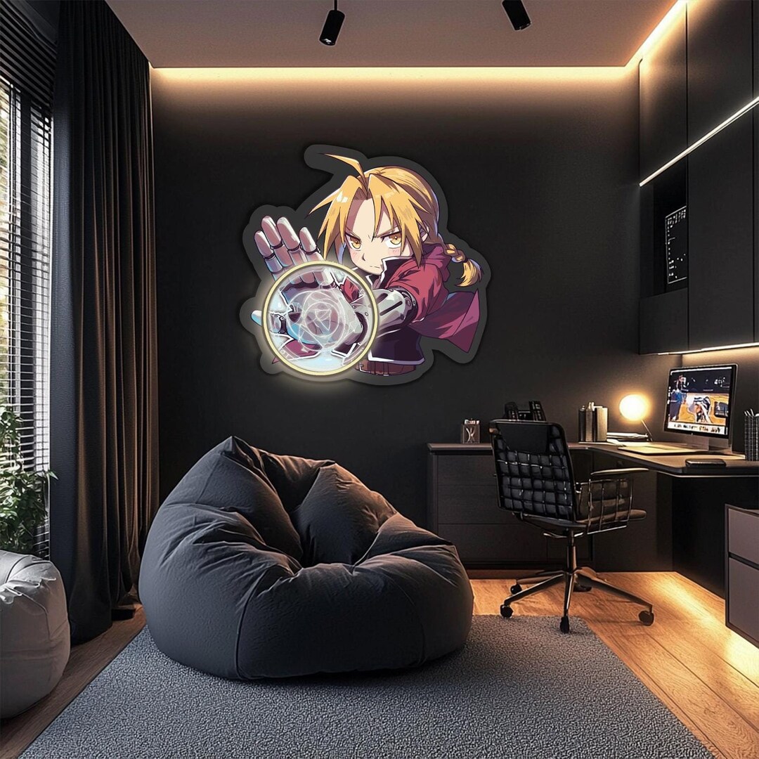 Anime Plexiglass Neon Sign – Custom Anime Neon Light | Otaku Wall Art ...