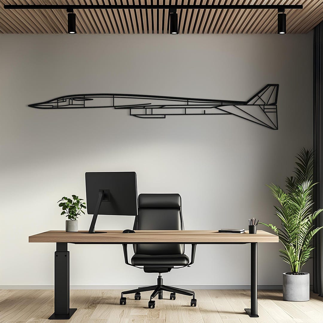 XB70 Valkyrie Metal Aircraft Wall Art, Laser-cut Steel Aviation Decor ...