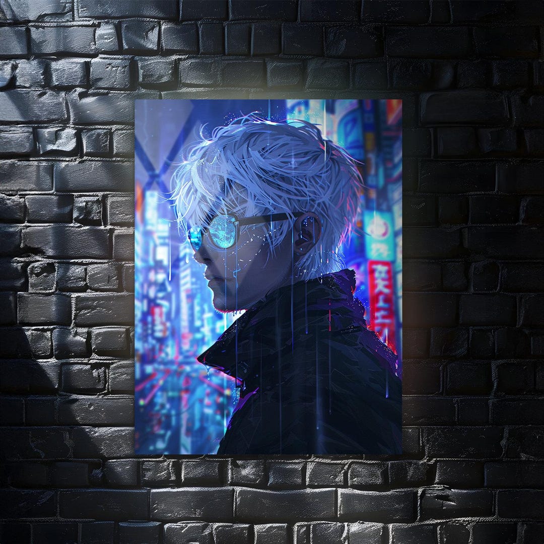 Anime Metal Wall Art – Modern Anime Poster for Otaku | UV Printed Metal ...