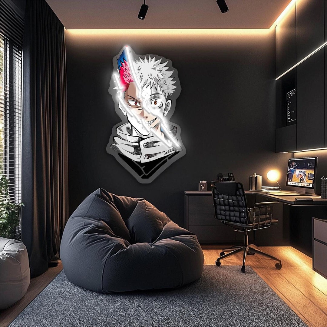 Anime Plexiglass Neon Art, Anime Neon Sign, Anime Neon Light Sign ...