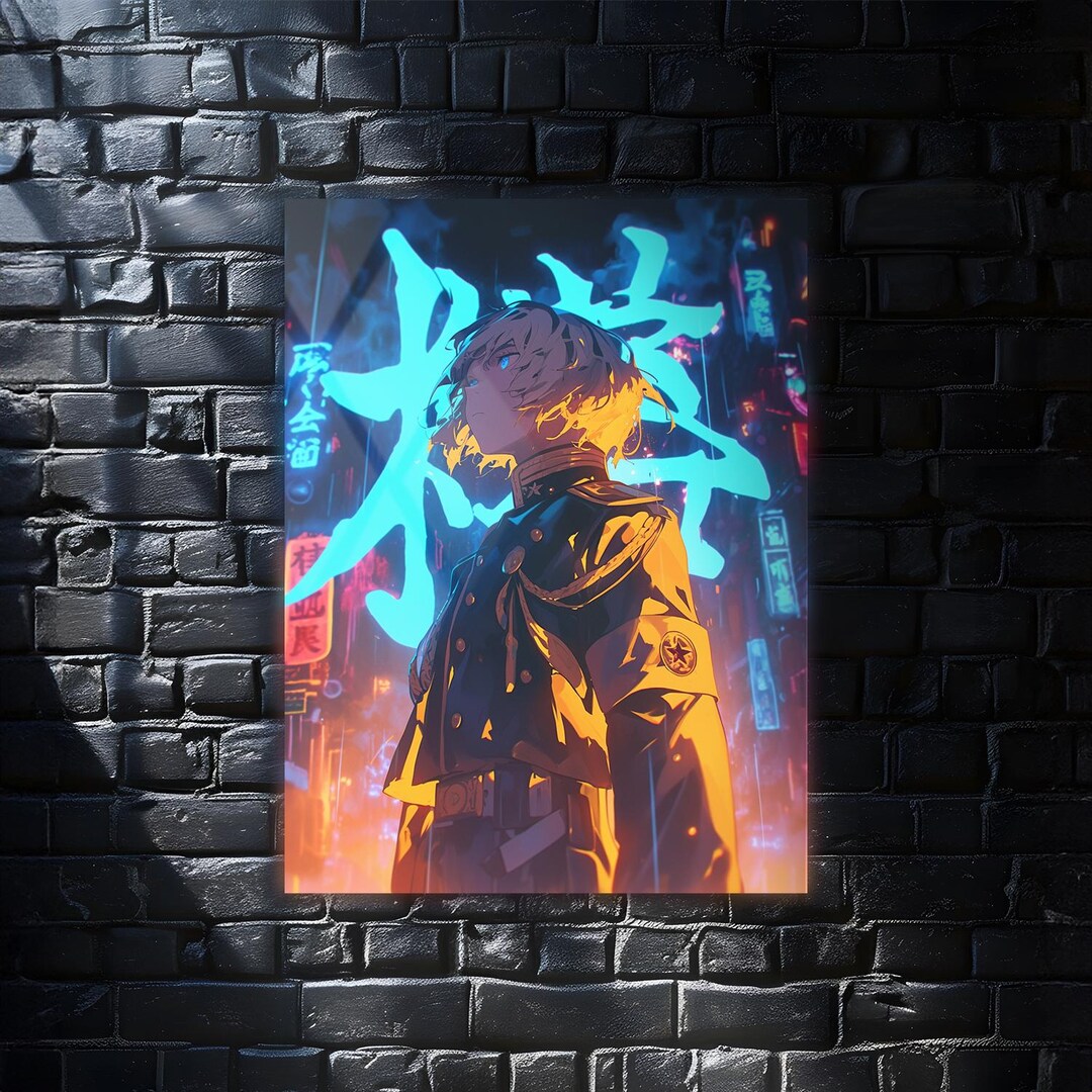 Anime Metal Wall Art – Modern Anime Poster for Otaku | UV Printed Metal ...