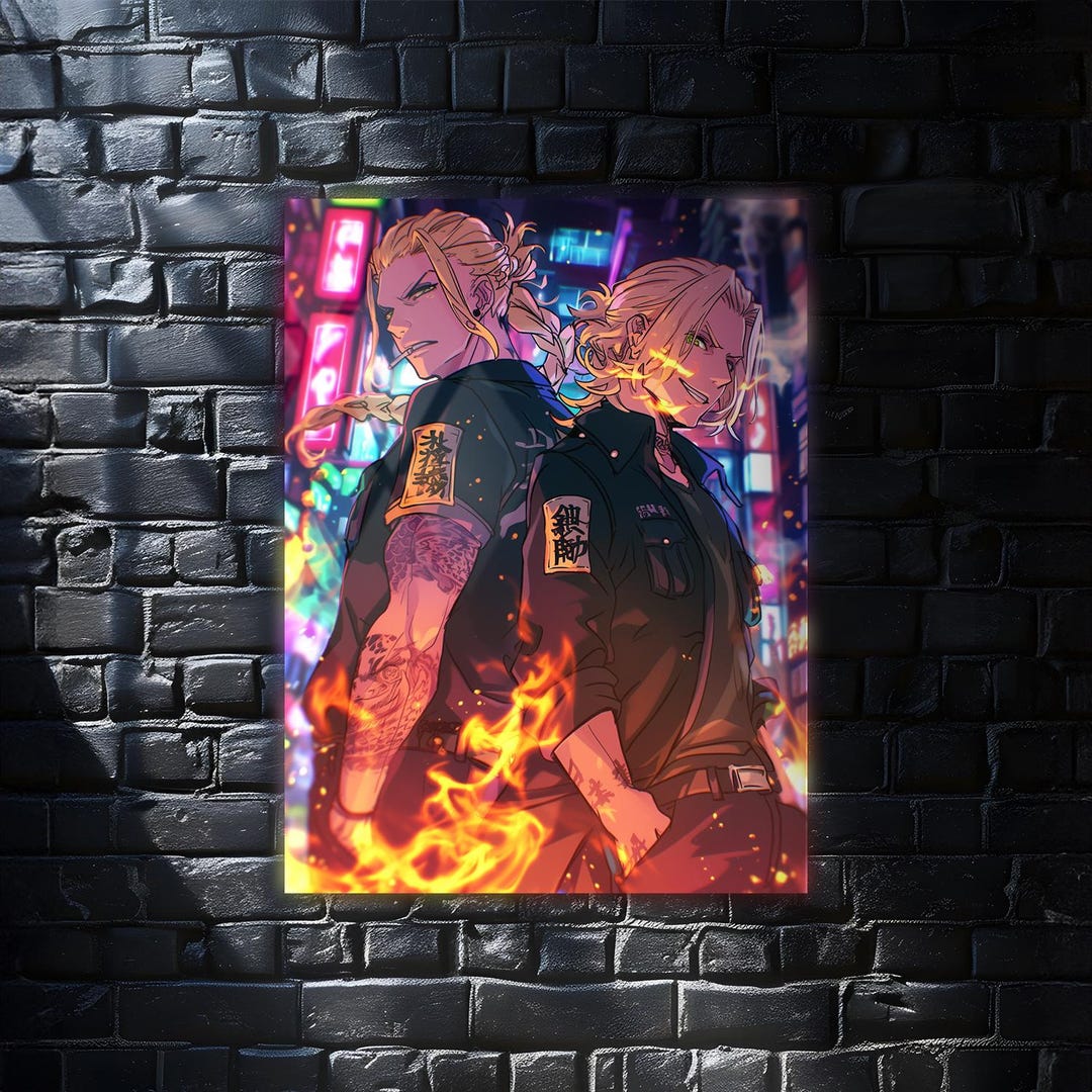 Anime Metal Wall Art, Anime Wall Art, Anime Poster, Anime Art, Metal ...