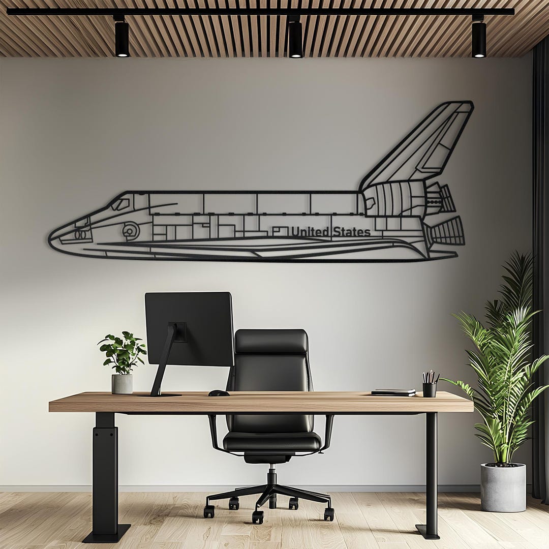 Space Shuttle Metal Aircraft Wall Art, Airplane Wall Art, Aviation ...