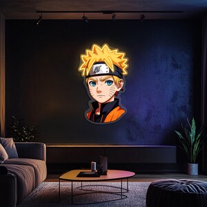 Anime Plexiglass Neon Sign – Custom Anime Neon Light | Otaku Wall Art ...