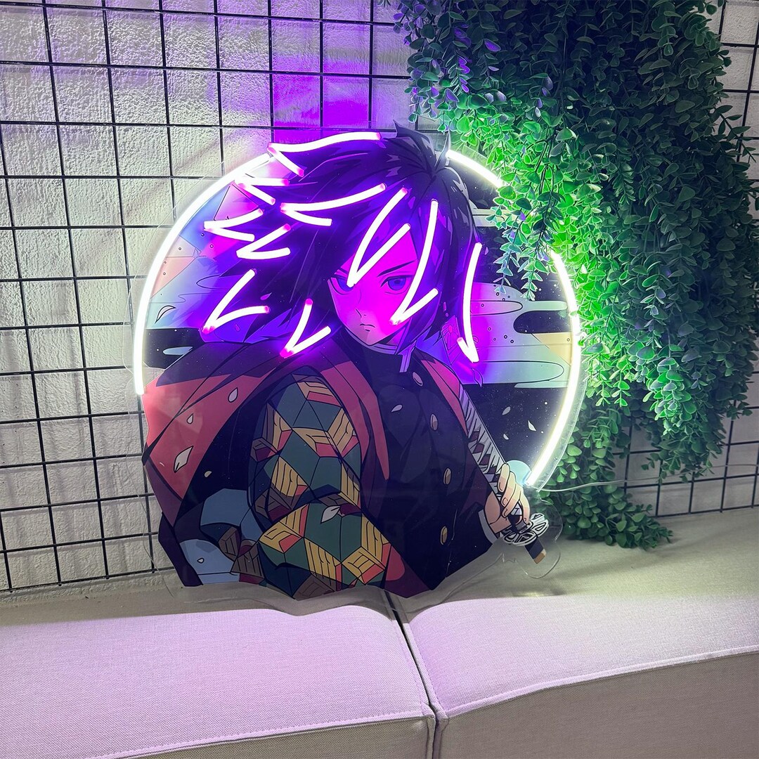 Anime Plexiglass Neon Art, Anime Neon Sign, Anime Neon Light Sign ...