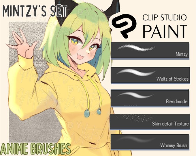 Clip Studio Paint Textured Brushes | Character Sketch, Lineart, and ...