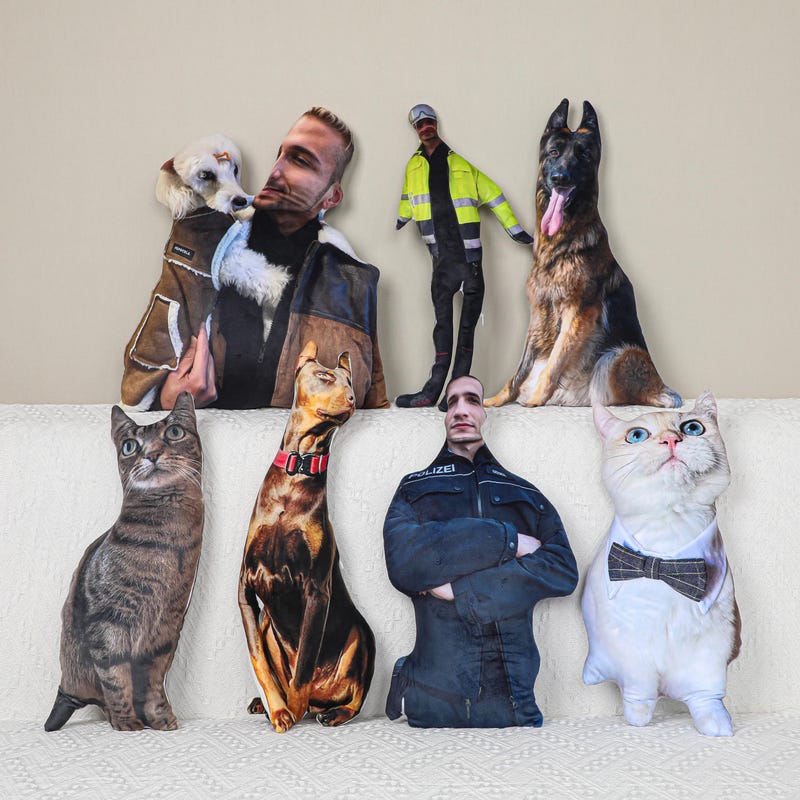 Plush Pillow Animal - Etsy UK