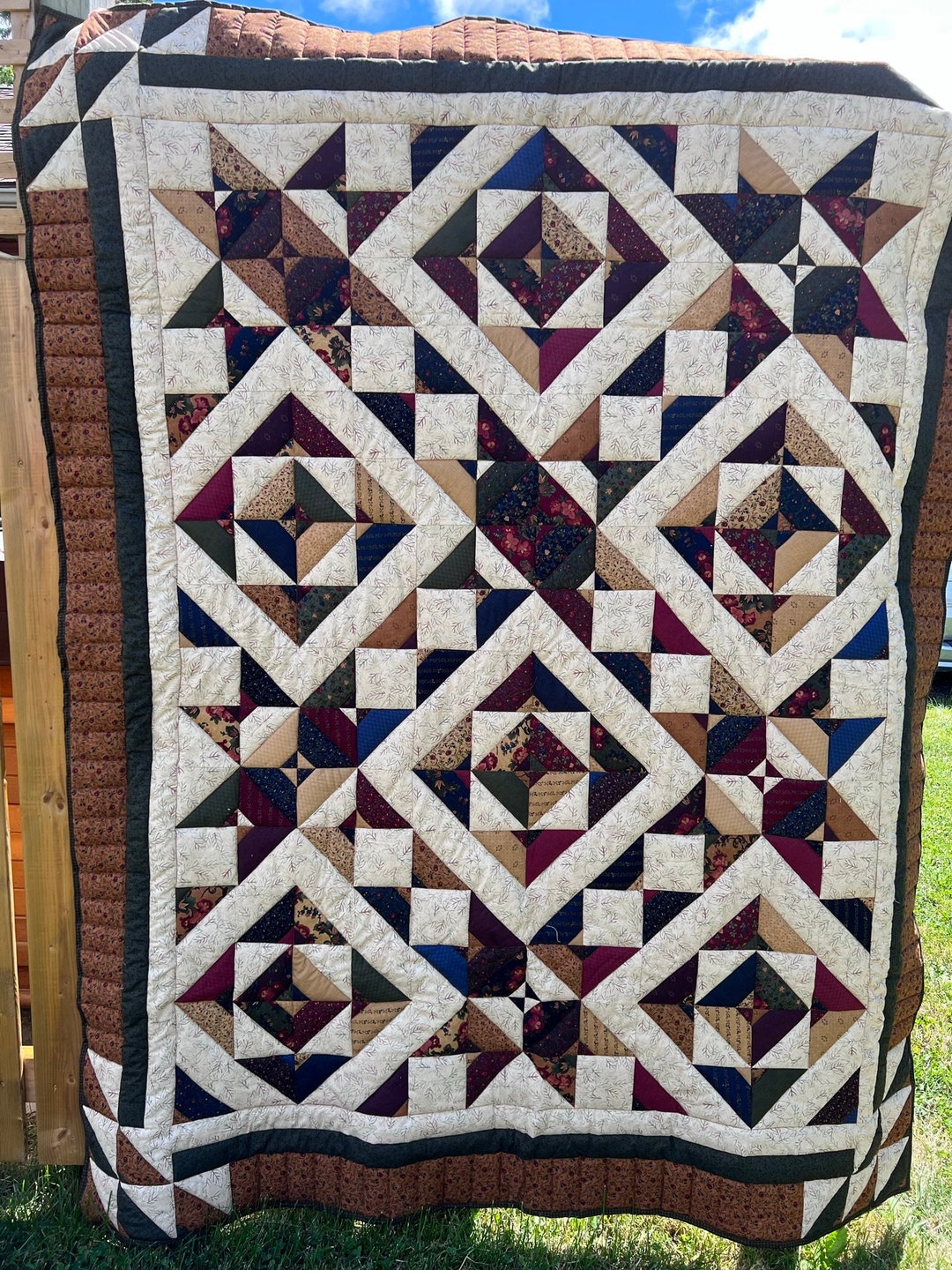 Autumn Stars Twin/double Quilt - Etsy