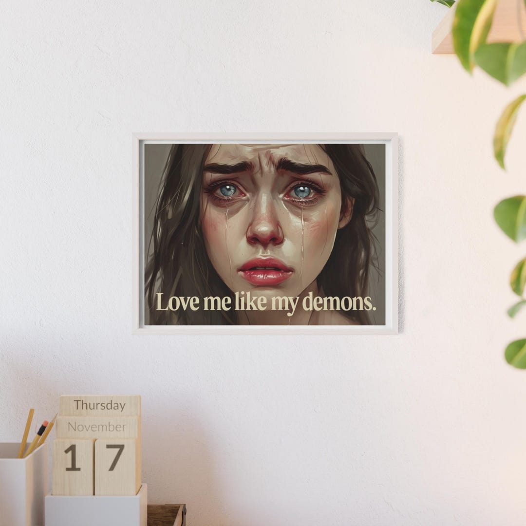 Poster, Gothic Lonely Girl Art, Wall Decor, Unique Art Print, Home ...