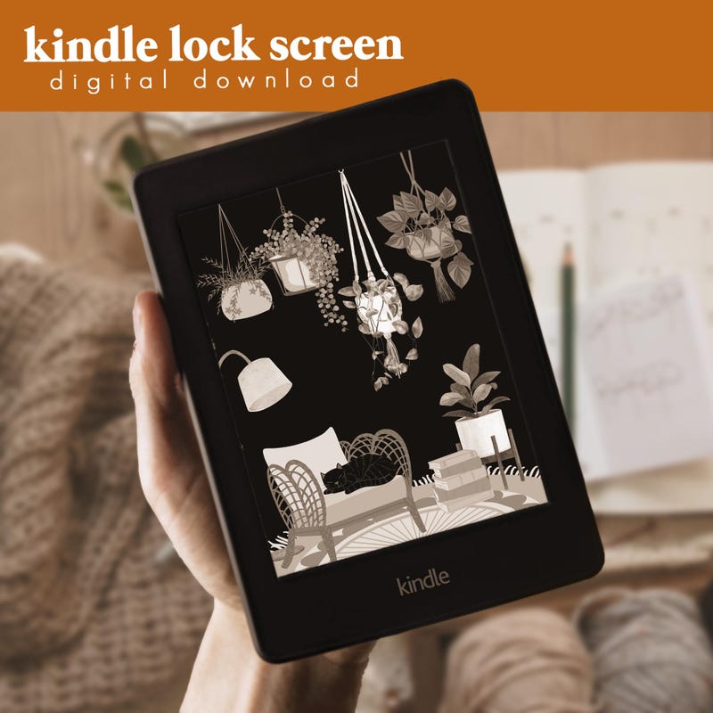 Kindle Lock Screen Plants - Etsy