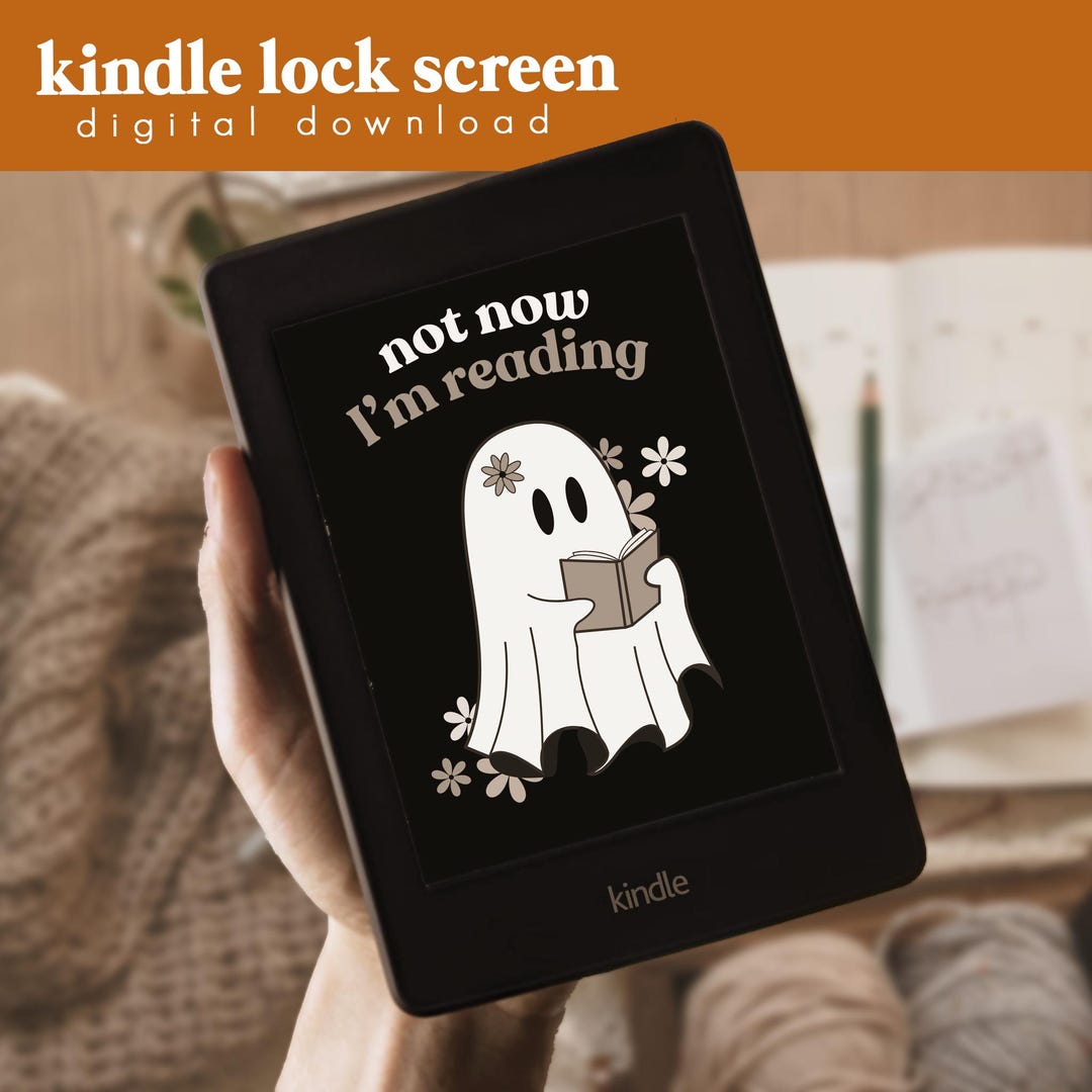 Not Now I'm Reading Kindle Lock Screen - Etsy