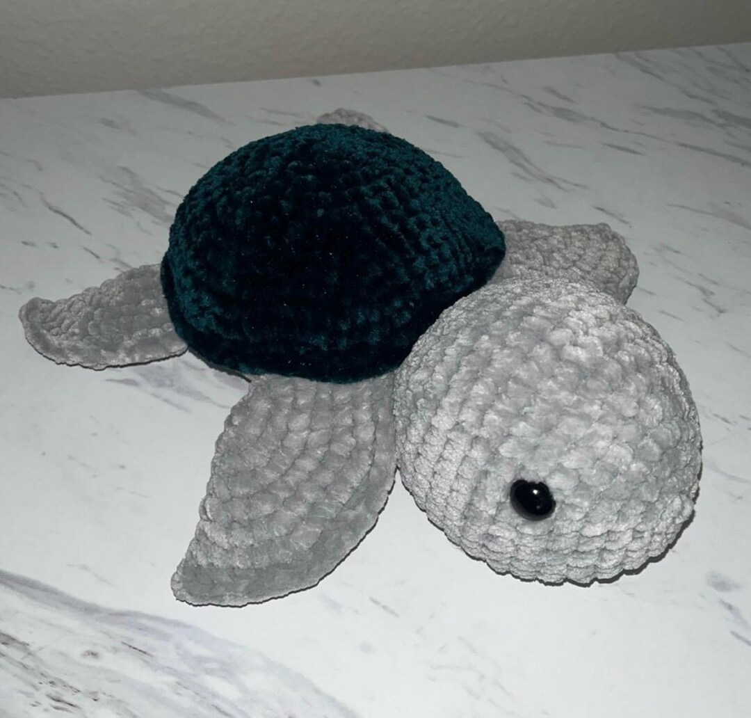 Crochet Plushie Large Turtle - Etsy