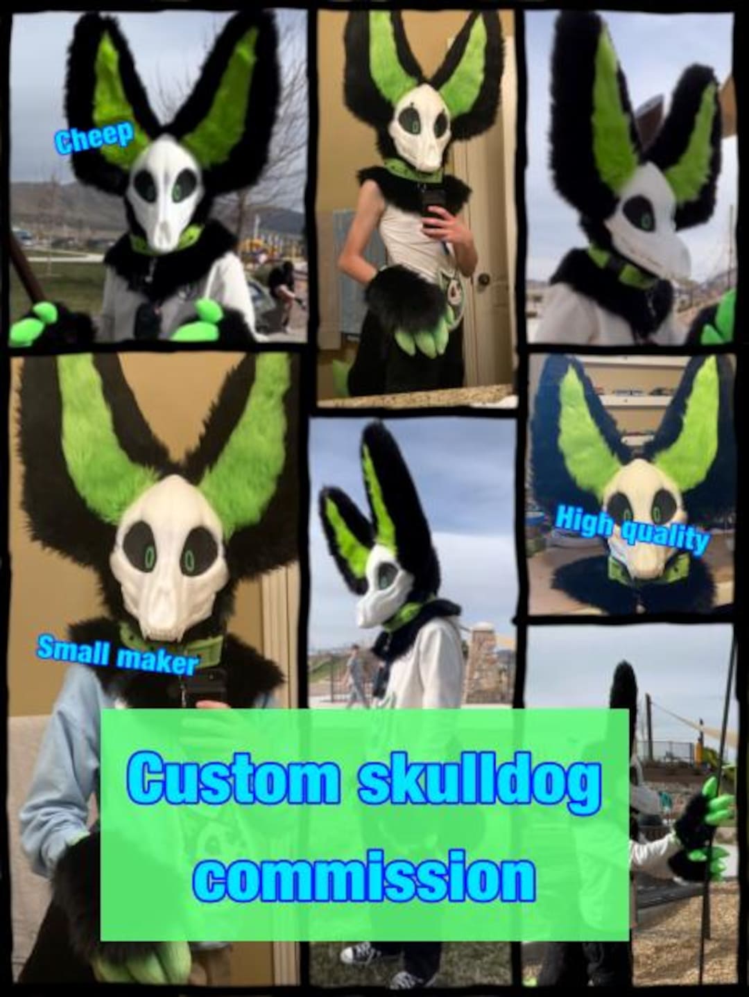 Custom Skull Dog Fursuit Head (read Disc. Before Purchasing) - Etsy