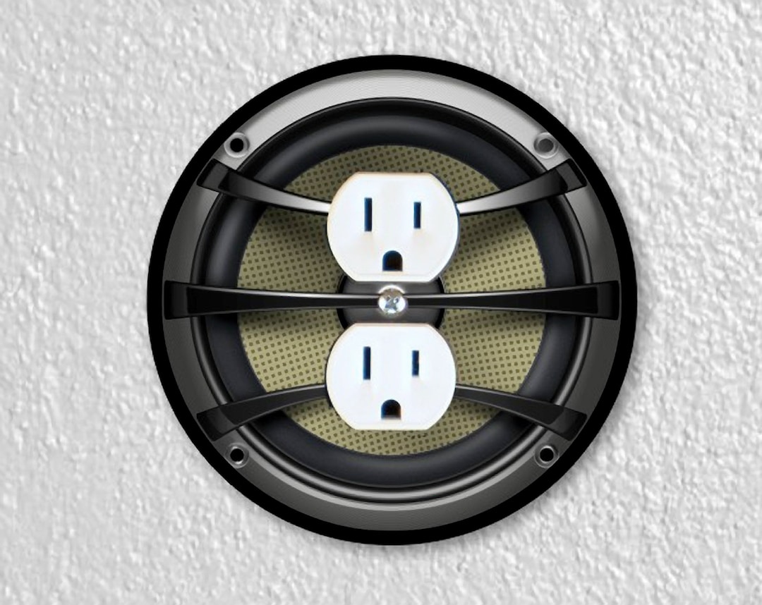 Audio Music Speaker Precision Laser Cut Duplex and Grounded Outlet ...