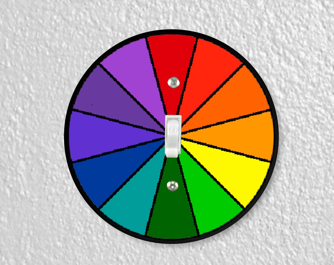 Color Wheel Precision Laser Cut Toggle and Decora Rocker Round Light ...