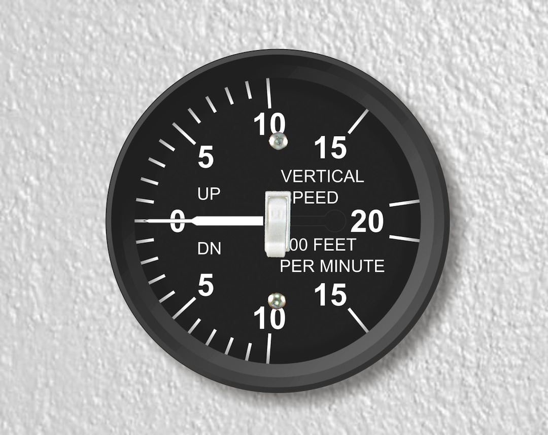 Vertical Speed Indicator Aviation Precision Laser Cut Toggle and Decora ...