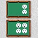 Billiard Table Precision Laser Cut Duplex and Grounded Outlet Wall ...