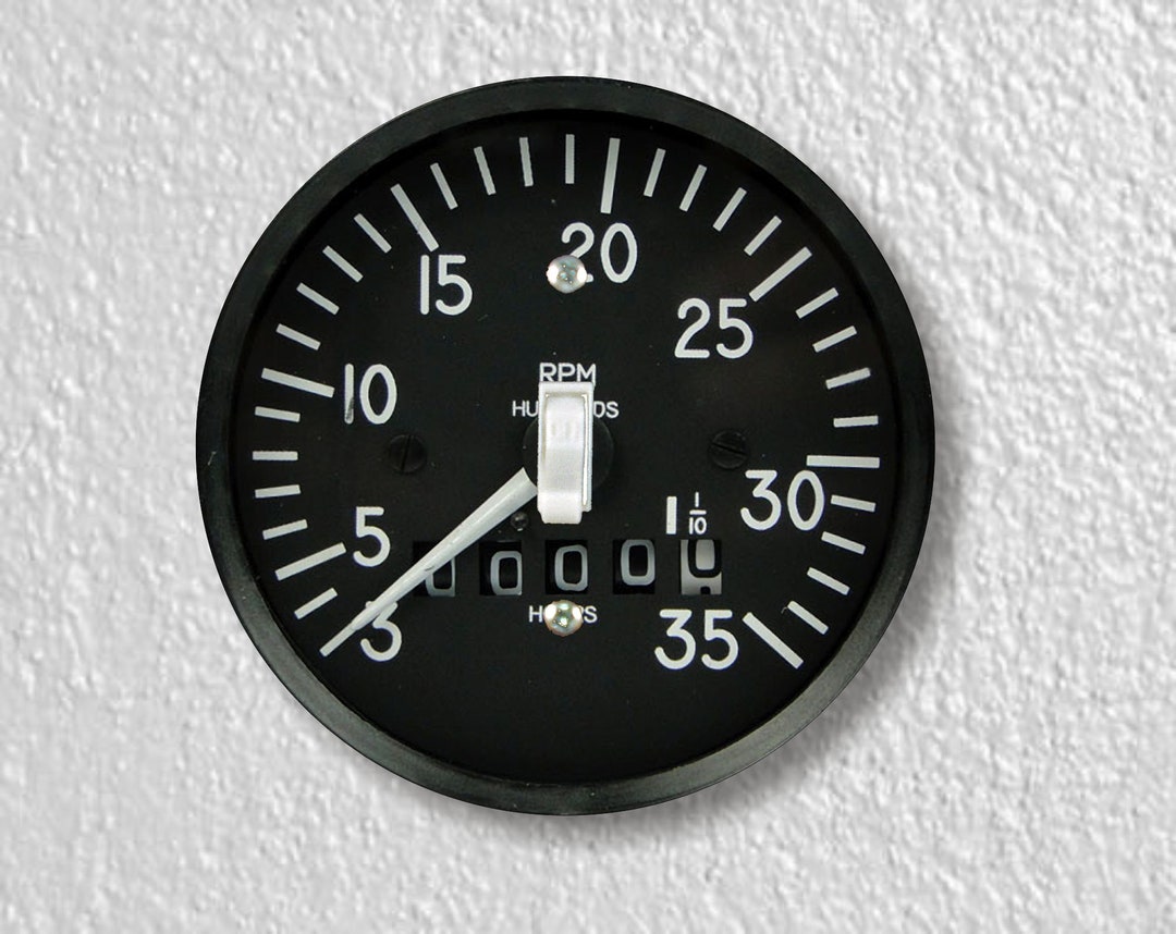 Tachometer Aviation Precision Laser Cut Toggle and Decora Rocker Round ...