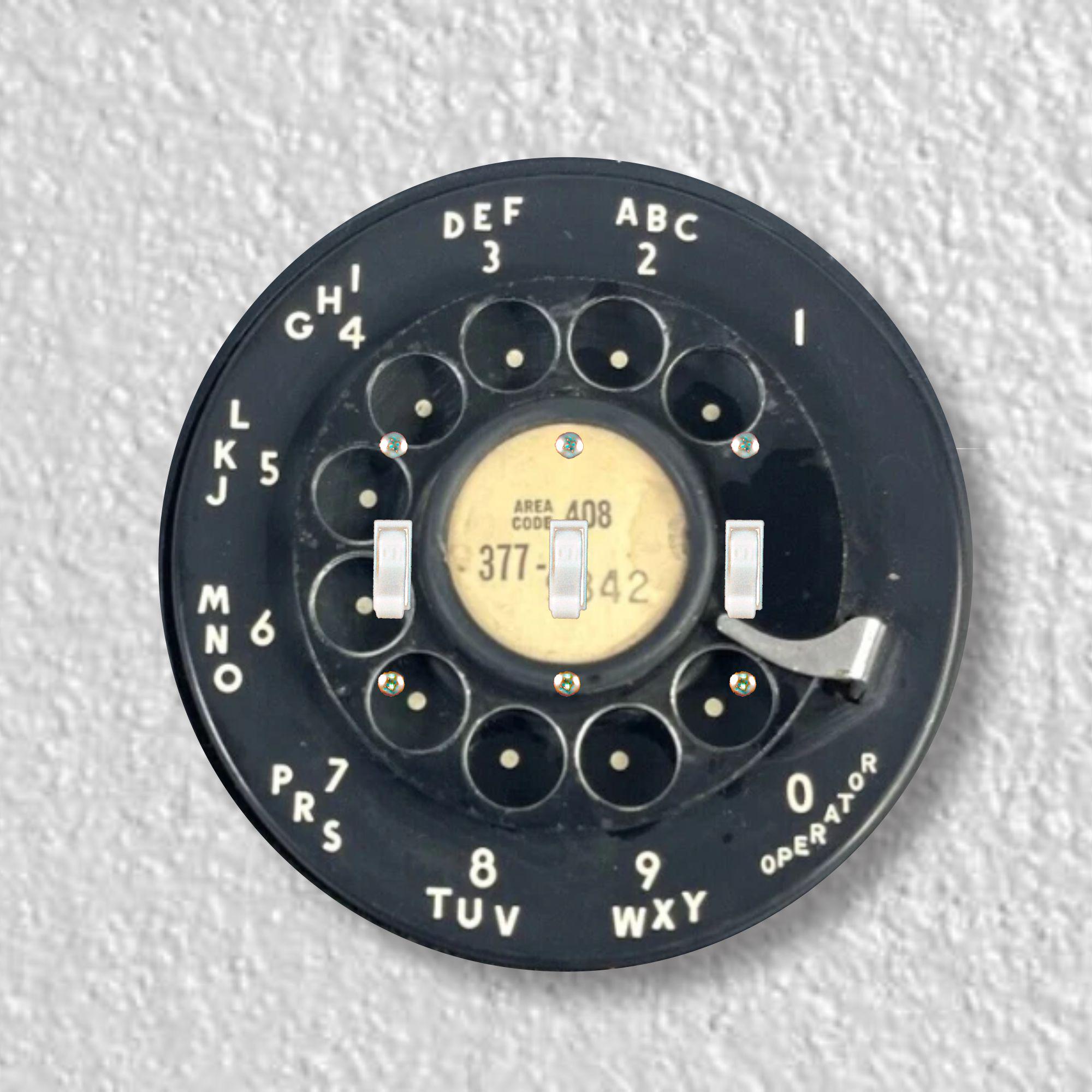 Vintage Retro Rotary Bell System Telephone Dial Precision Laser Cut ...
