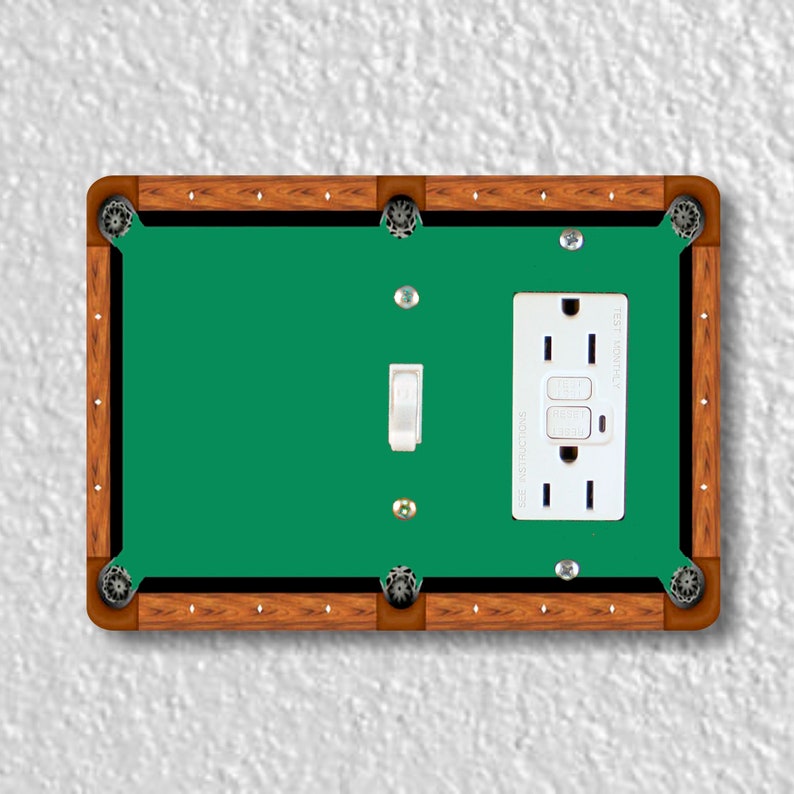Billiard Table Precision Laser Cut Duplex and Grounded Outlet - Etsy