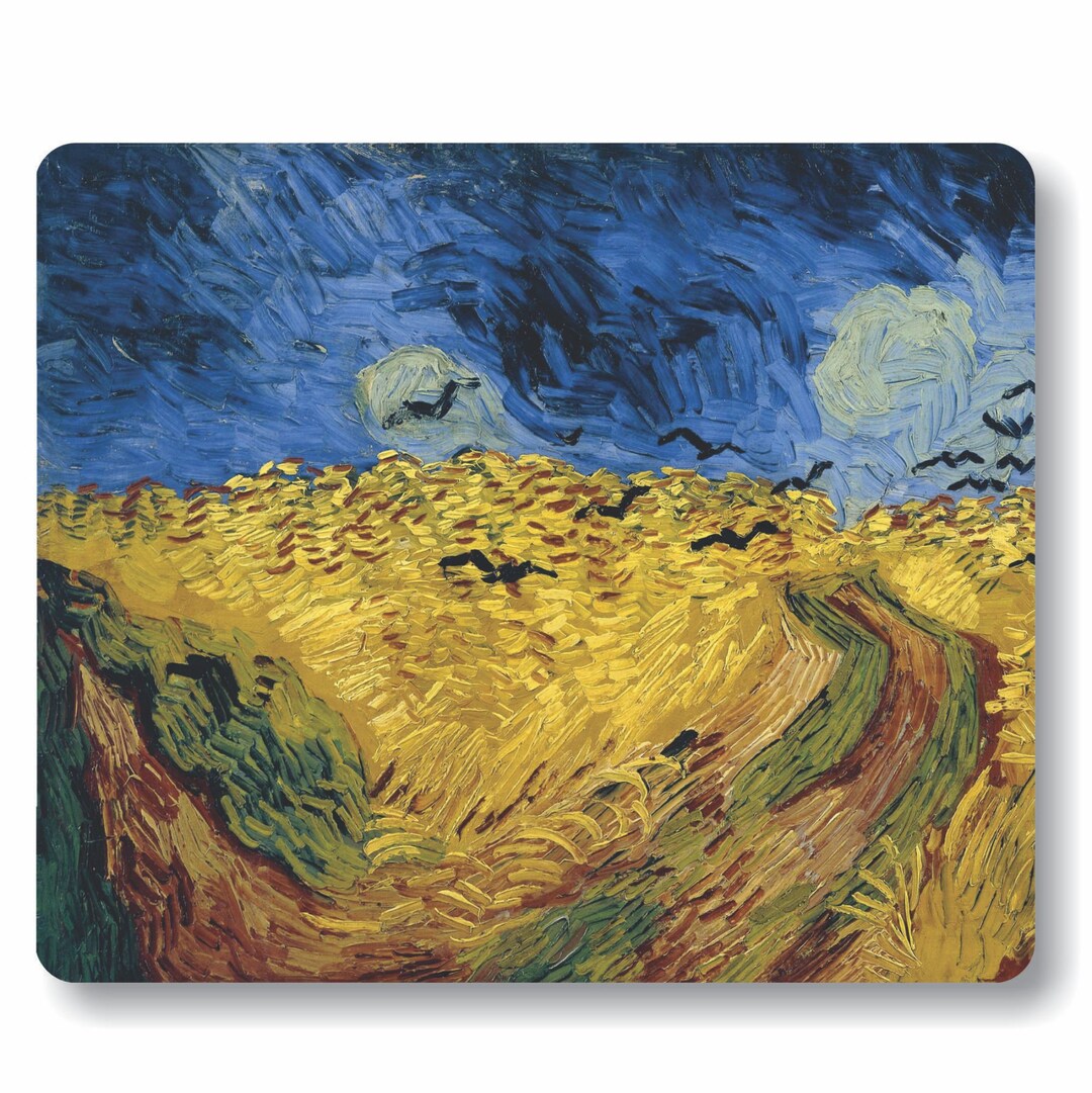 Wheatfield With Crows Van Gogh Painting Mousepad - Etsy
