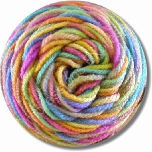 Pastel Knitting Wool Yarn Round Mousepad - Etsy