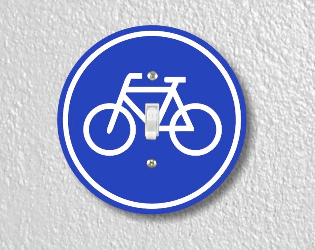 Bicycle Sign Precision Laser Cut Toggle and Decora Rocker Round Light ...